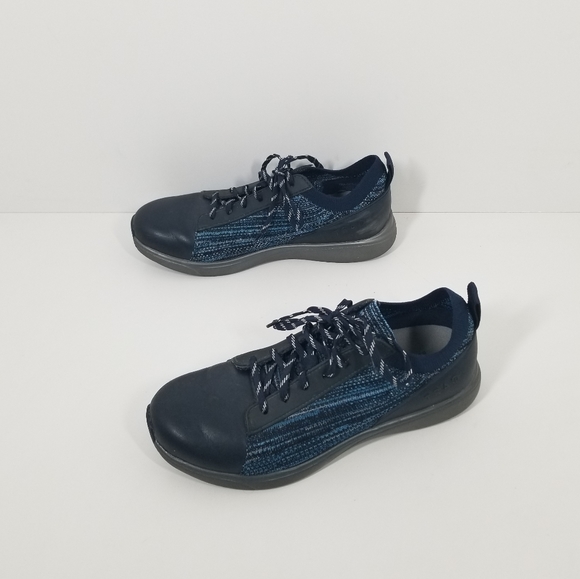 Alegria | Shoes | Alegria Traq Qest Navy Blue Knit Lace Up Sneaker ...